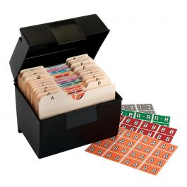 A-Z End Tab Filing Labels - Starter Kit, Assorted