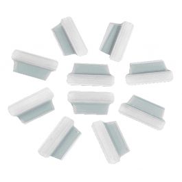 Oxford® Self-Adhesive Pre-Cut Tabs - 1-1/2", 1-1/2", Clear, 10/PK