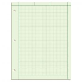 TOPS Engineering Computation Pad, 8-1/2" x 11", Glue Top, Graph Rule (5 ...