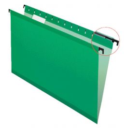 SureHook® Reinforced Hanging File Folder, Legal, Bright Green