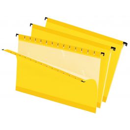 SureHook® Reinforced Hanging File Folder, Legal, Yellow