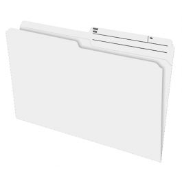Renforced File Folder, 1/2 Cut Right Tab, Legal, Ivory