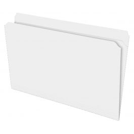Renforced File Folder, Straight Cut Tab, Legal, Ivory