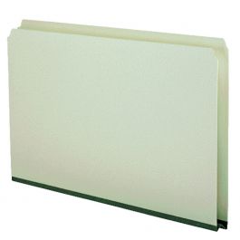 Pressboard Folder, Straight Cut Tab, Legal, Green