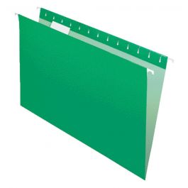 Pendaflex® Recycled Hanging File Folders, Legal Size, Bright Green