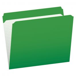 Pendaflex Color File Folders with Interior Grid, Letter Size, Bright ...